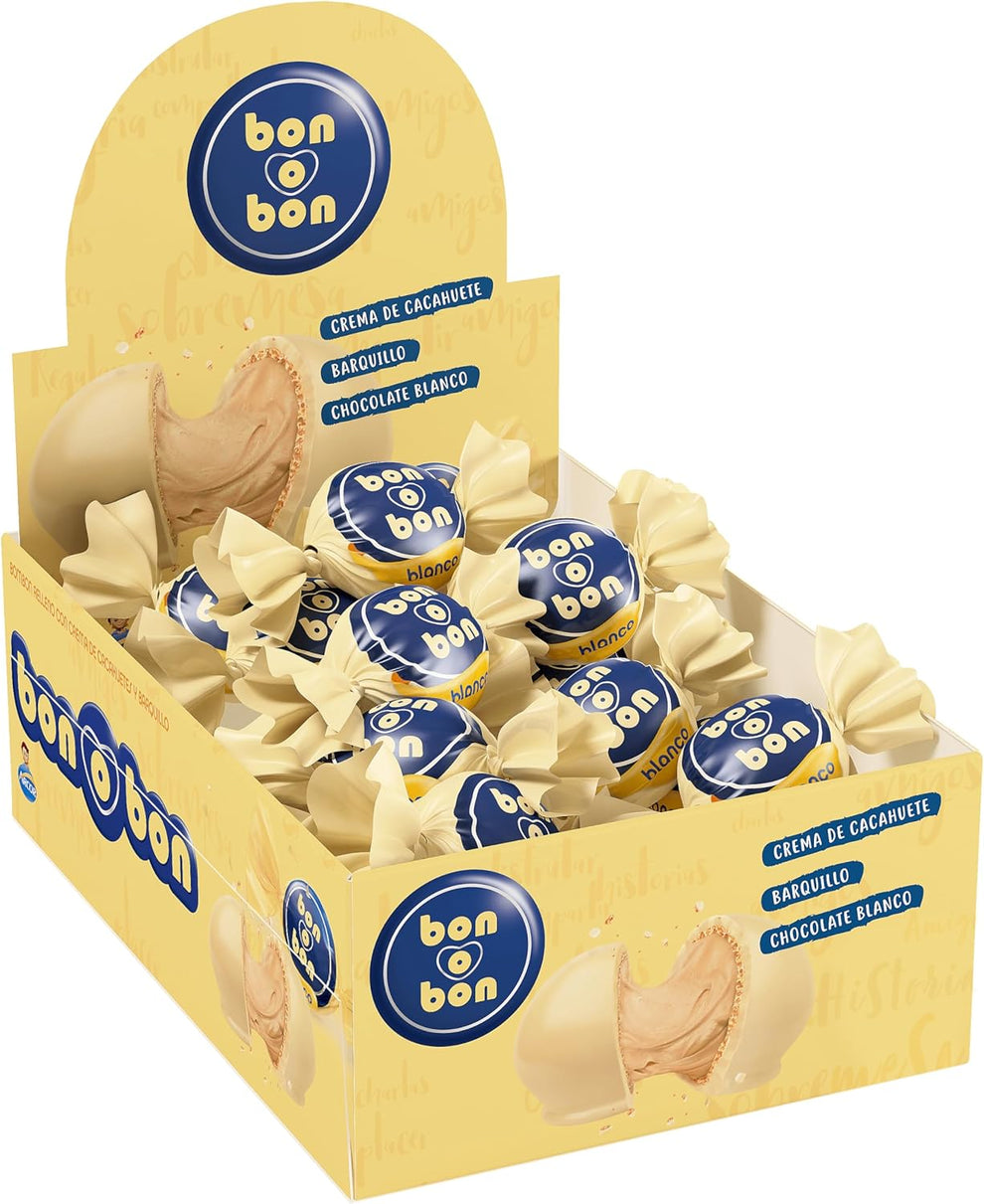 Arcor bon o bon Bombón sabor chocolate BLANCO 30u (450g) – Mundo Azucarado